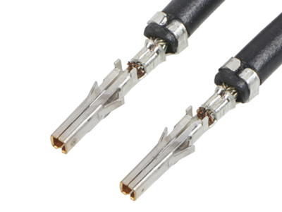 Pre-Crimped Lead Mini-Fit Jr. Female-to-Mini-Fit Jr. Female, Gold (Au) Plating, 450.00mm Length, 16 AWG, Black for sale