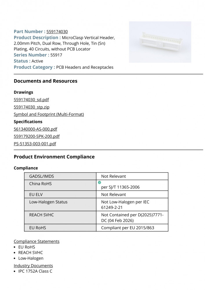559174030 technical document page 1
