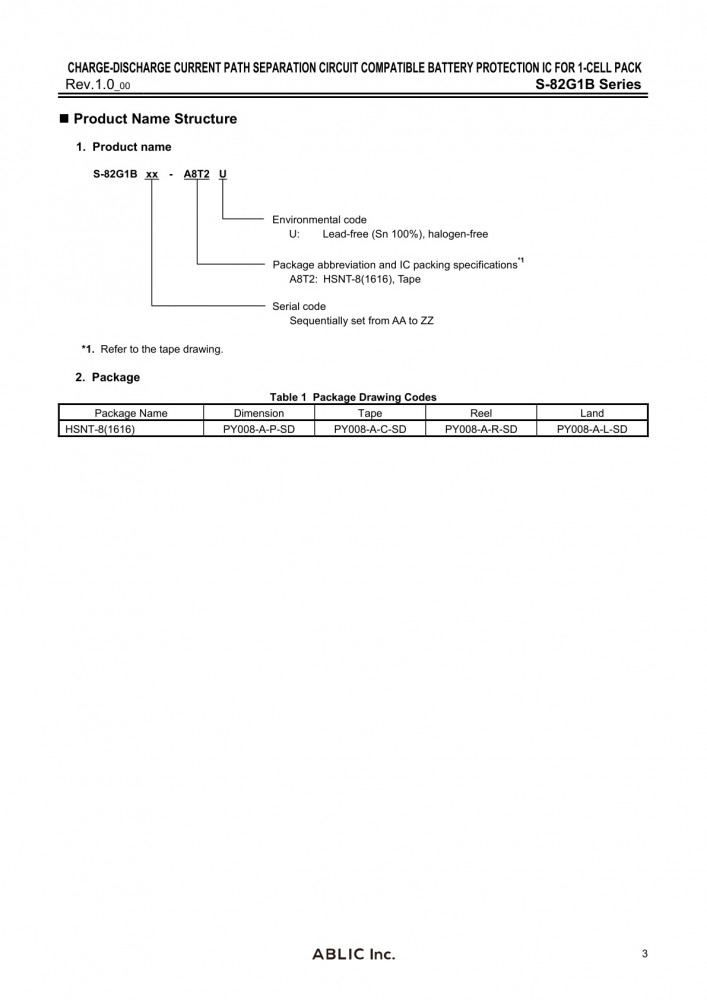 S-82G1B datasheet page 3