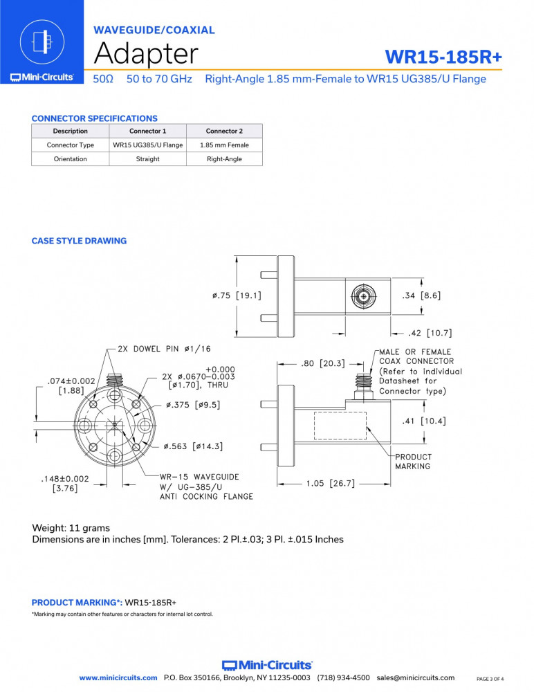 WR15-185R+ datasheet page 3