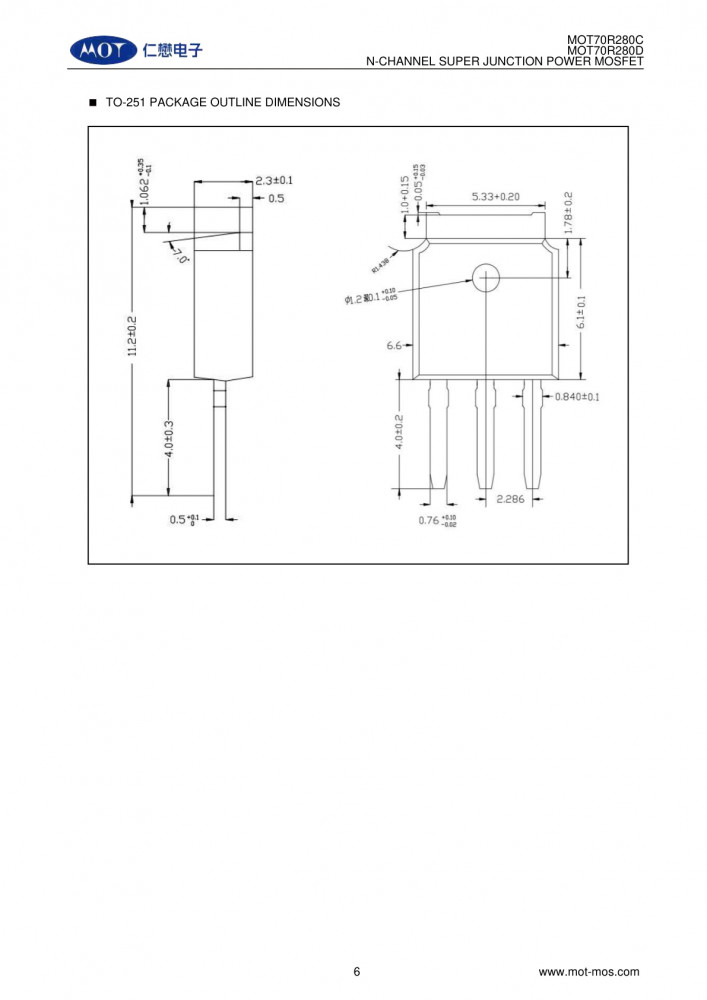 MOT70R280D datasheet page 6