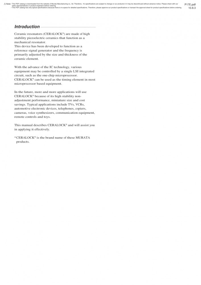 CERALOCK application manual page 2