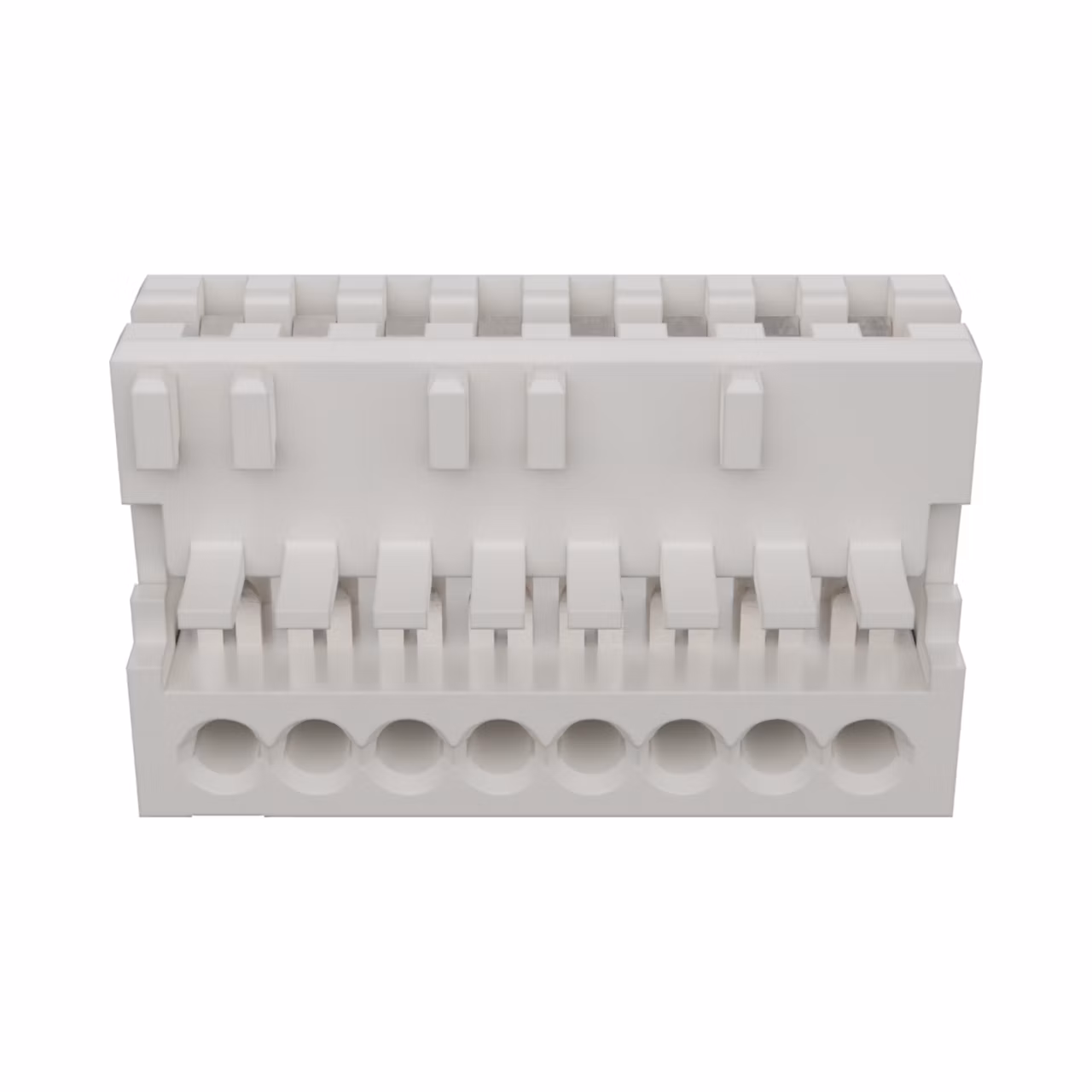 Appli-Mate RAST 2.5 IDT Housing, 2.50mm Pitch, Direct/Indirect, Female, 8 Circuits, Position Keys C, F, H and I Removed, Black Color Stripe for sale