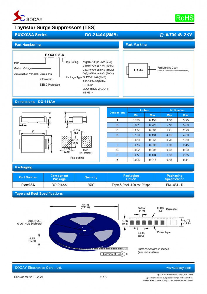 SOCAY P1100SA technical document page 5