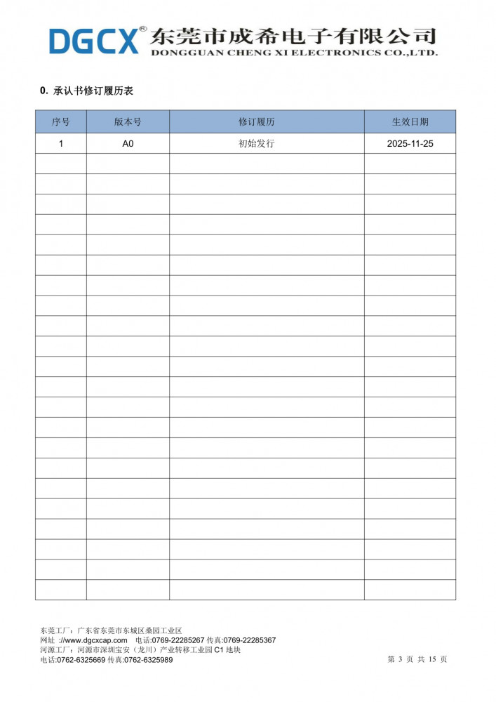 DGCX specification approval document page 3