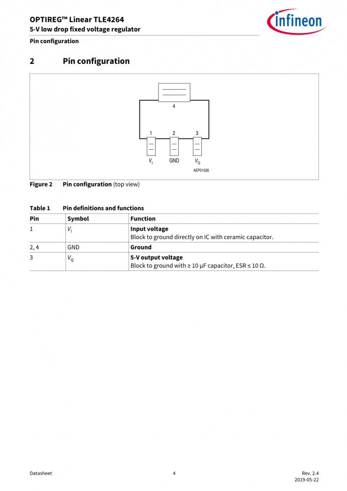 TLE4264G datasheet page 4
