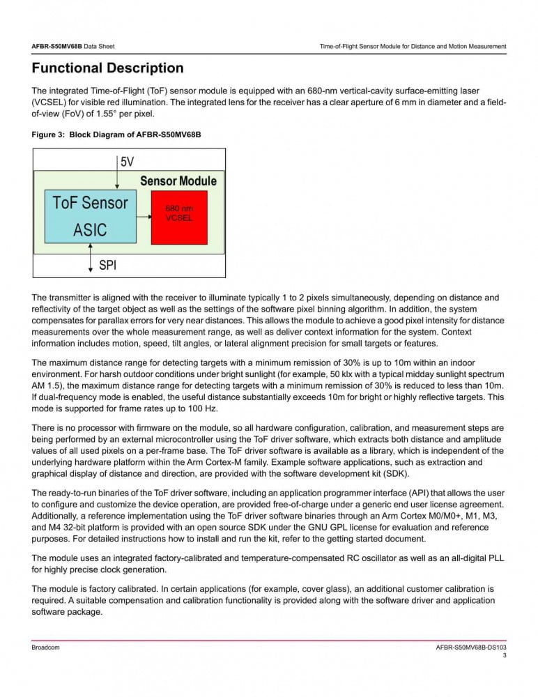 AFBR-S50MV68B-EK datasheet page 3
