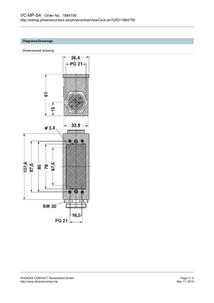 Phoenix Contact 1884759 technical document page 4