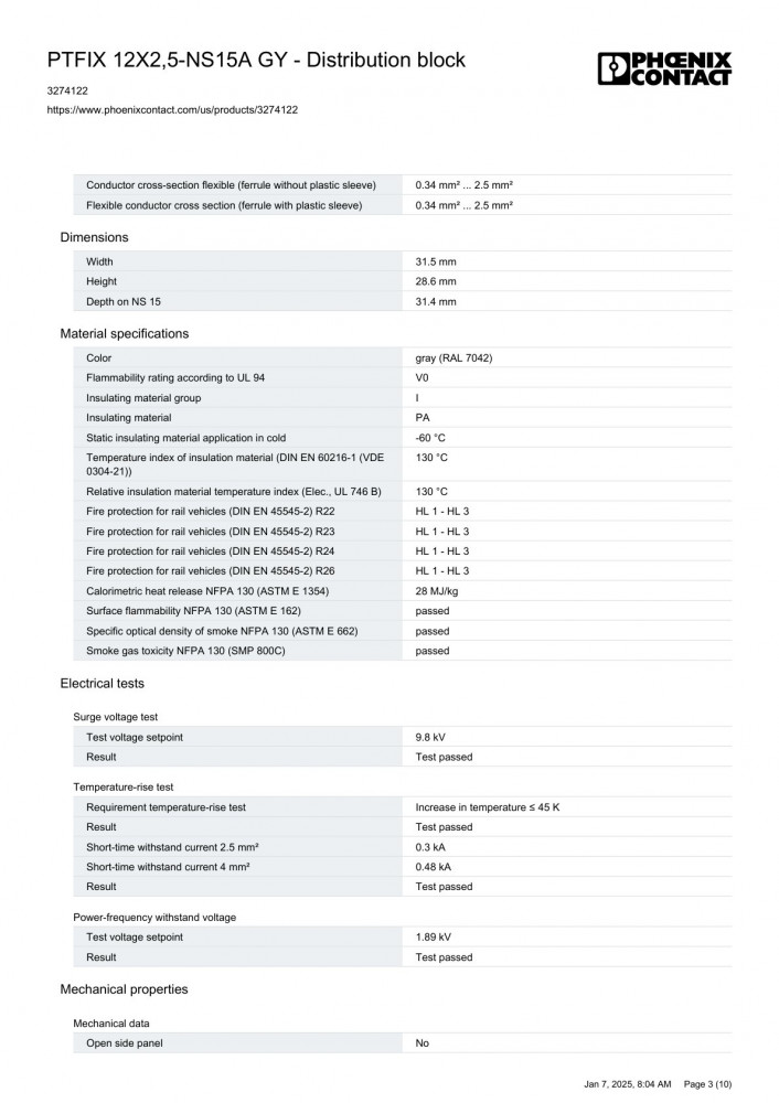 Phoenix Contact 3274122 datasheet page 3
