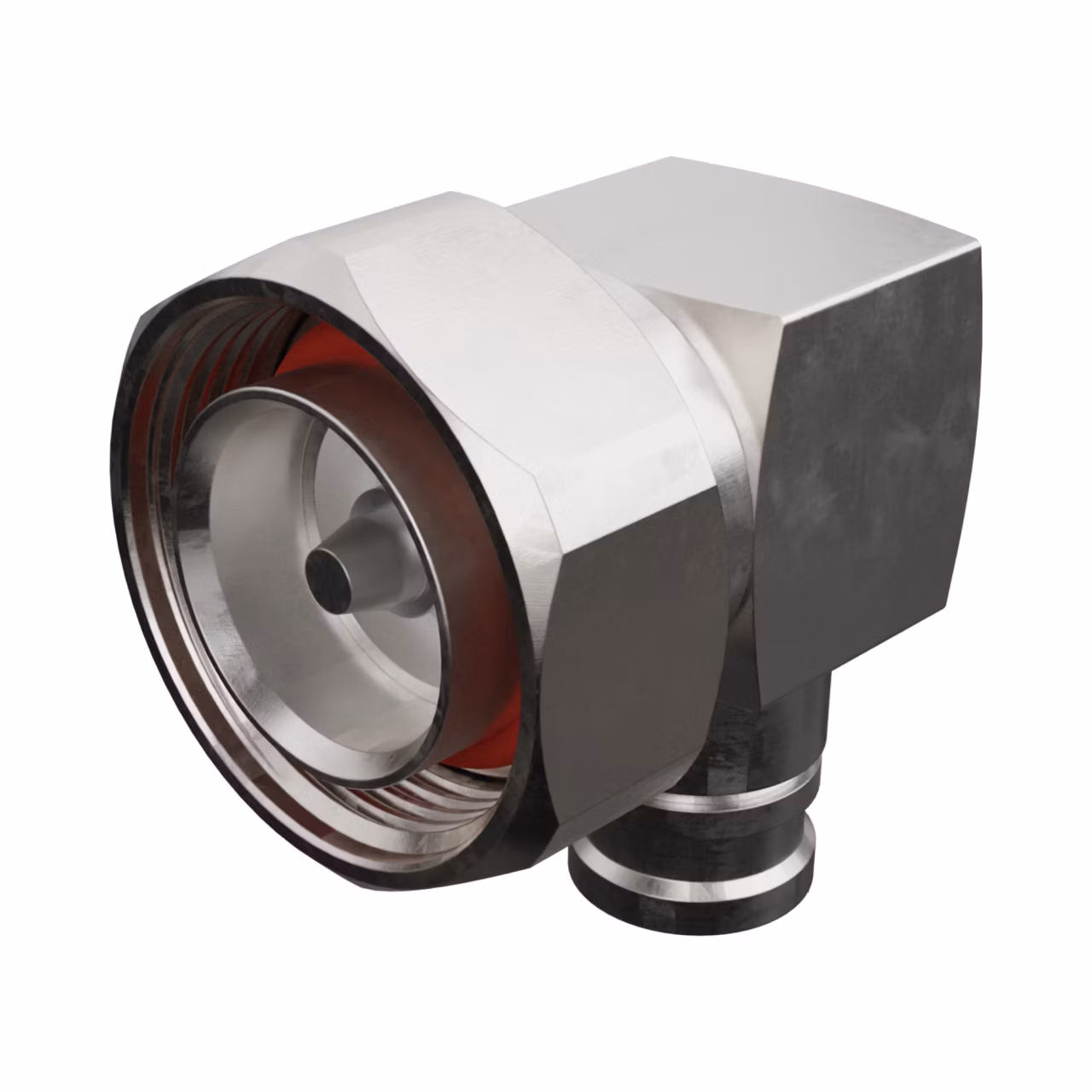 DIN 7/16 Plug, Right-Angle, Solder, for 1/2