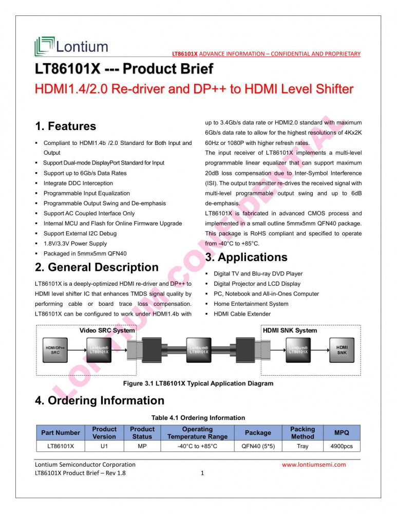 LT86101X technical document page 1