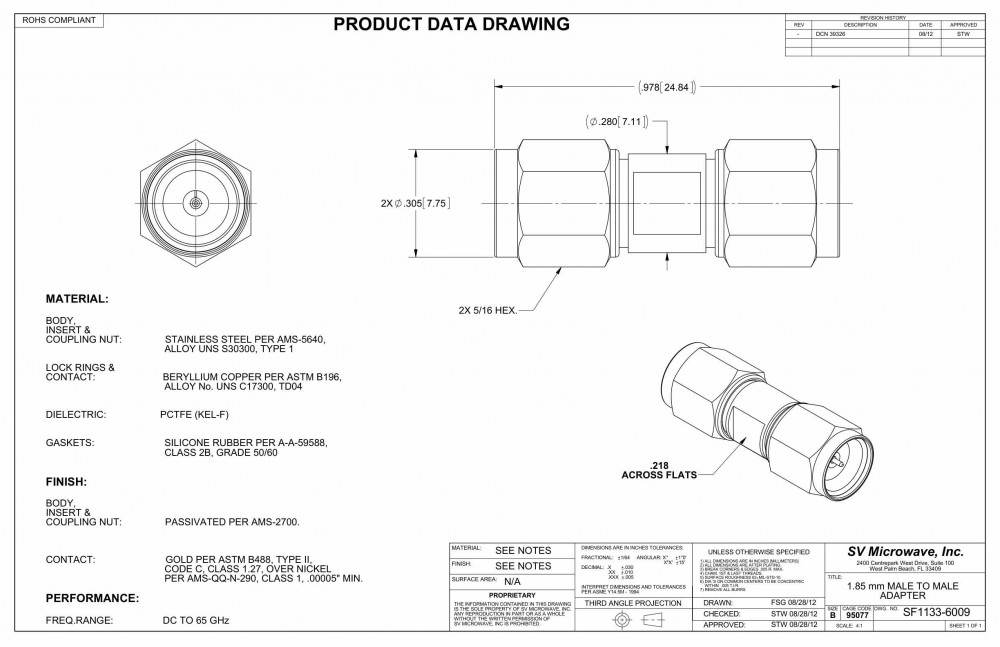 SF1133-6009 technical drawing preview