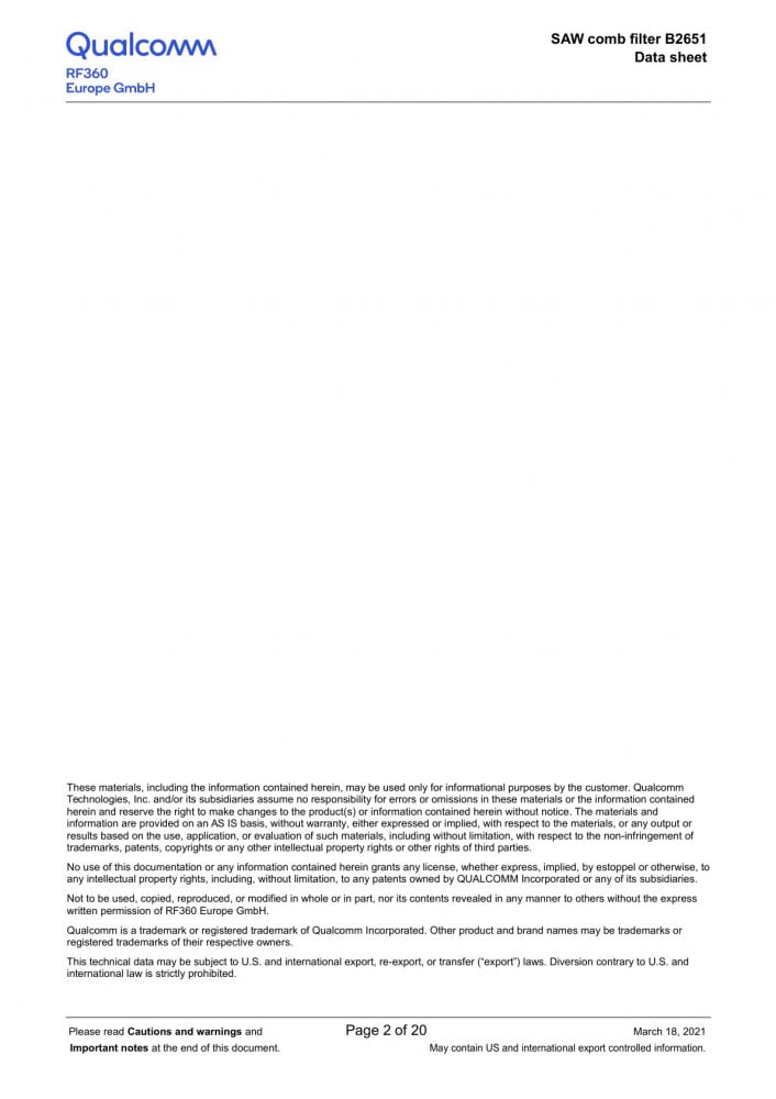 B39162B2651P810 datasheet page 2