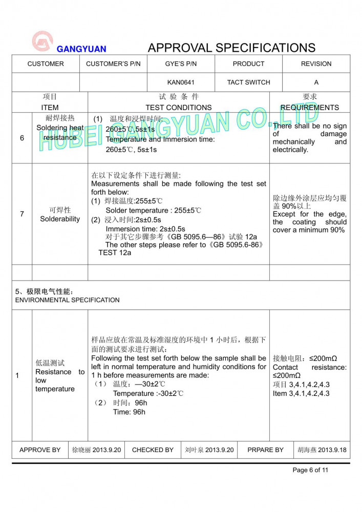 KAN0641 specification page 7