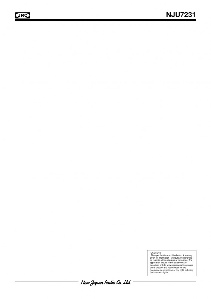 NJU7231 datasheet page 5