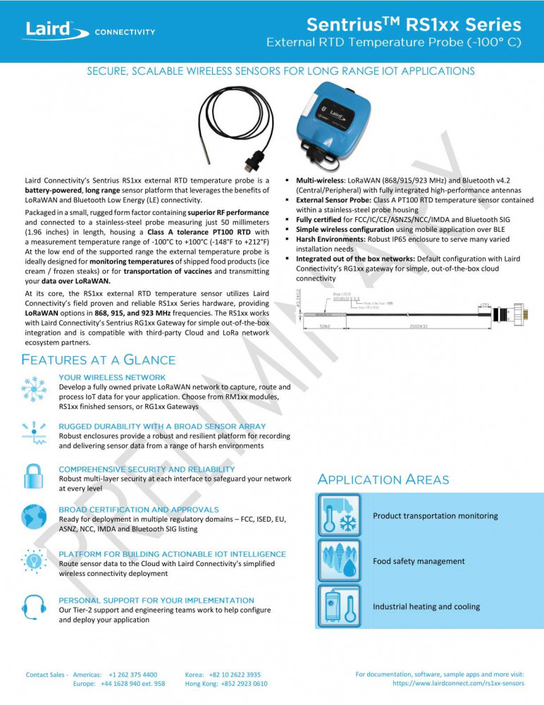 Laird 455-00124 technical document page 1