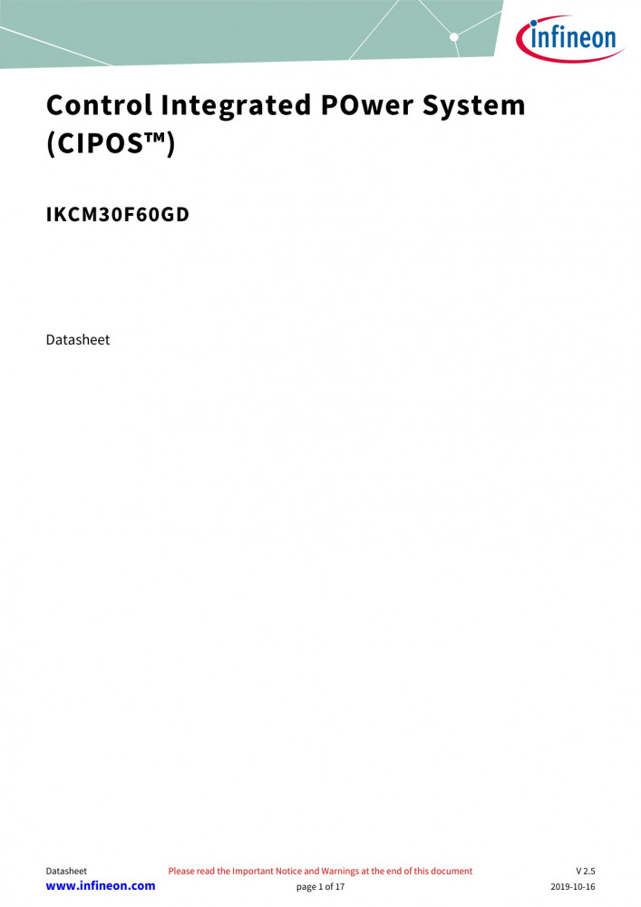 IKCM30F60GD datasheet page 1
