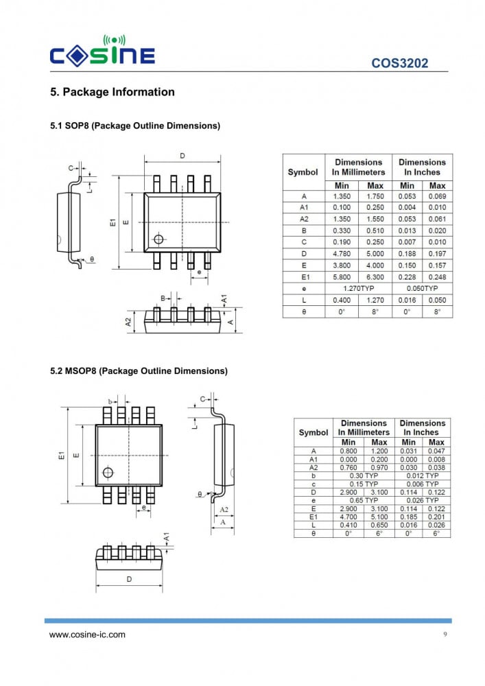 COS3202 datasheet page 9