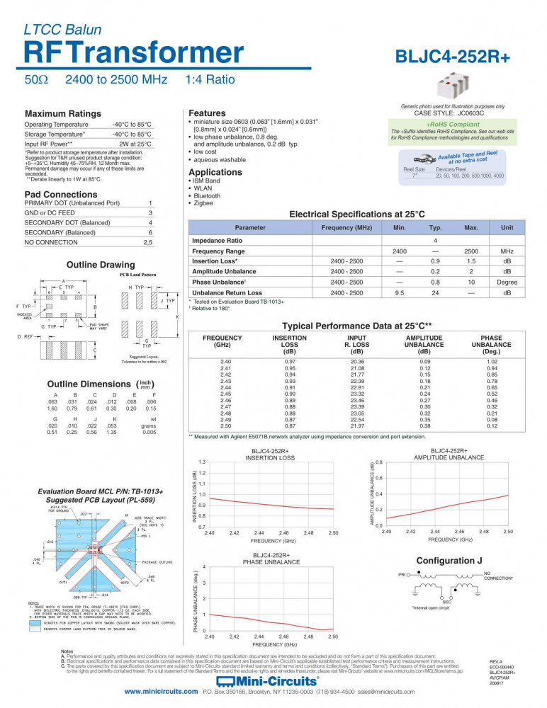 BLJC4-252R+ technical document preview