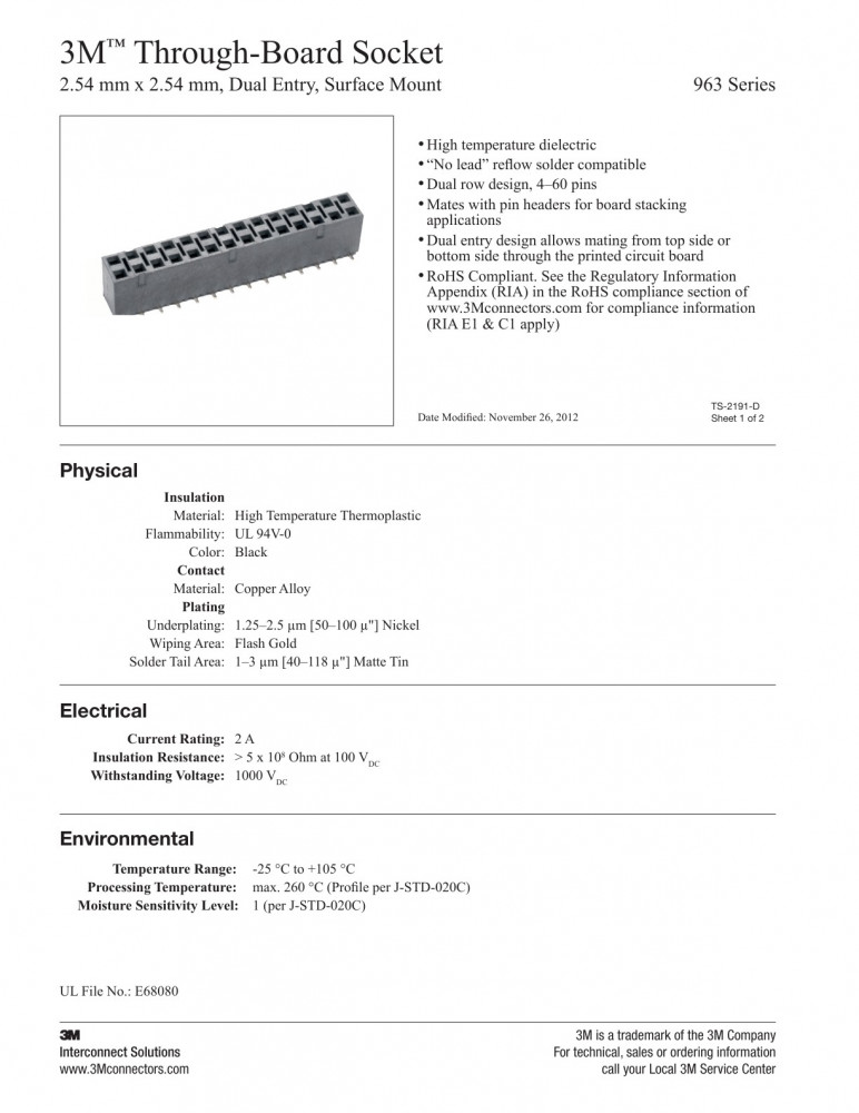 3M 963210-2000-AR-PR technical document page 1