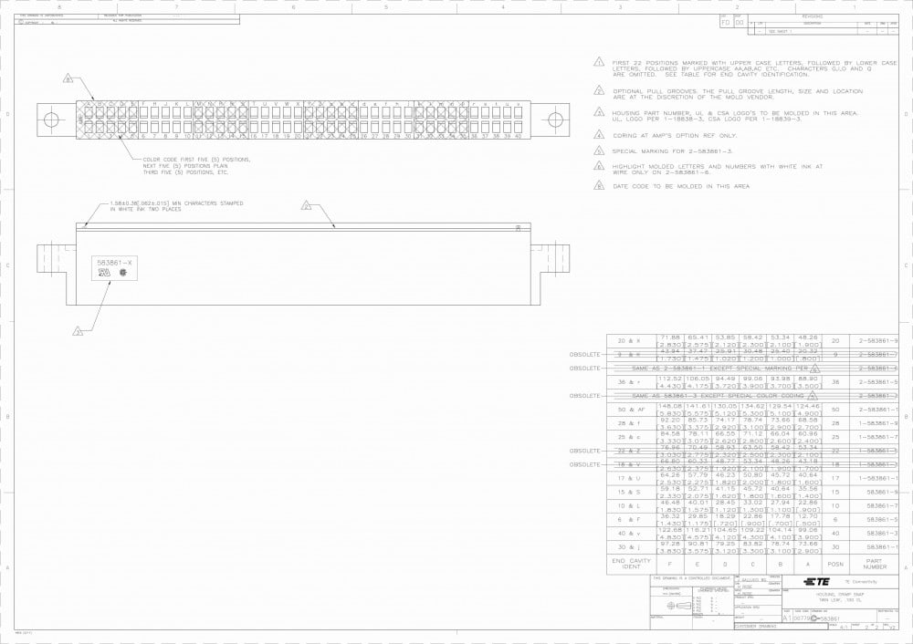 TE Connectivity 583861 drawing sheet 2