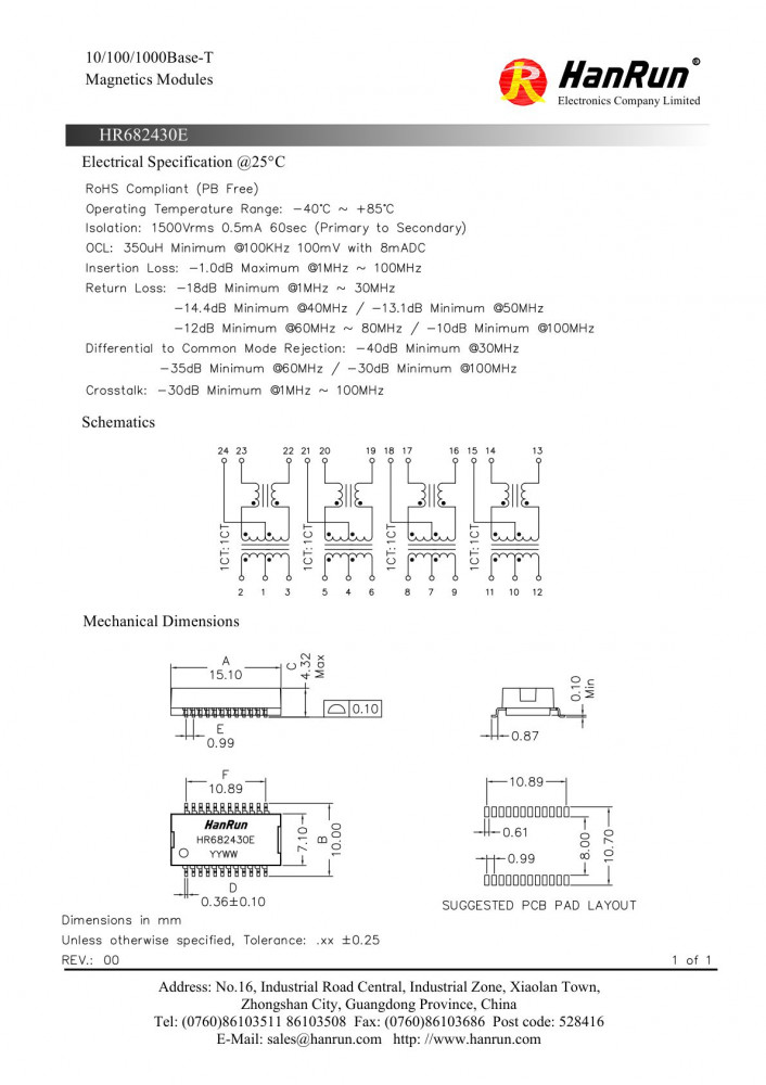 HR682430E manufacturer schematic