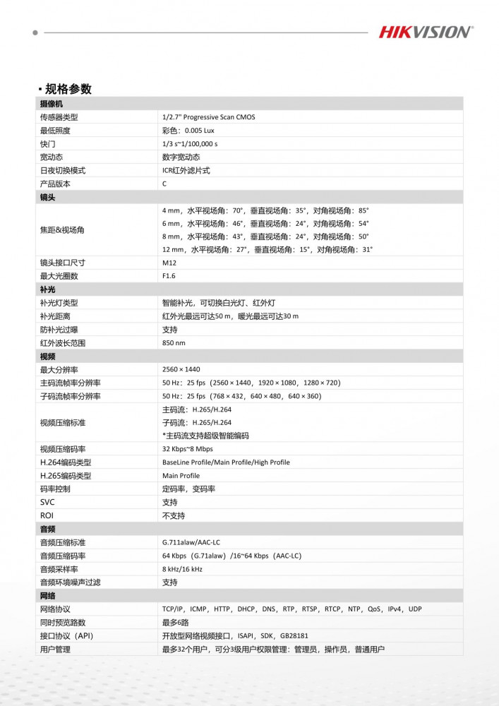 DS-2CD1T45D-LA12mm document page 2