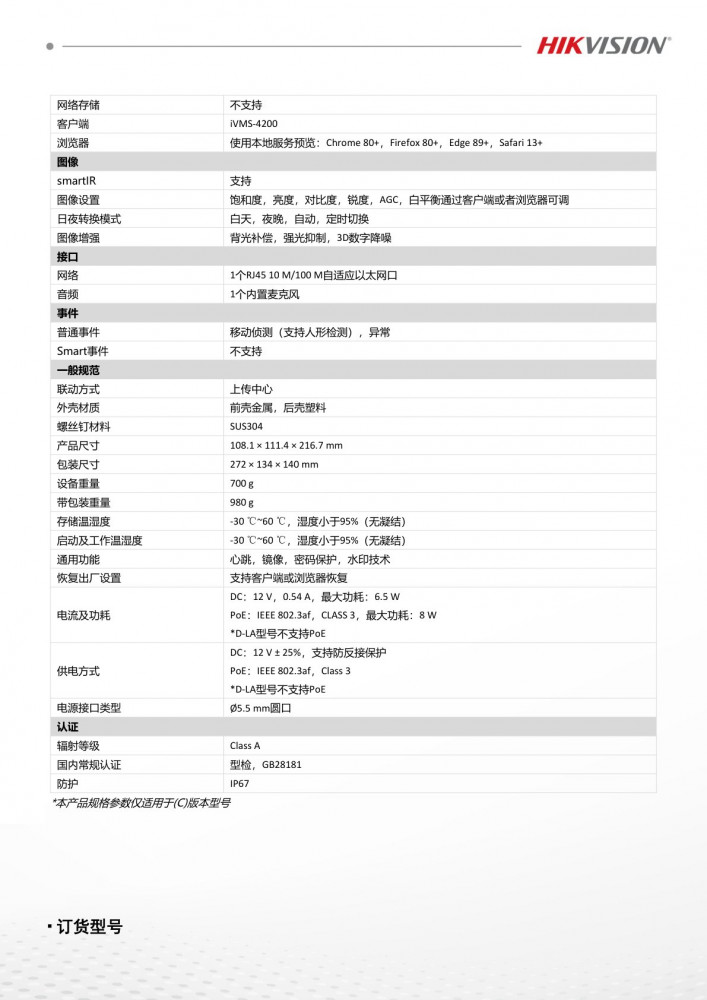 DS-2CD1T45D-LA12mm document page 3