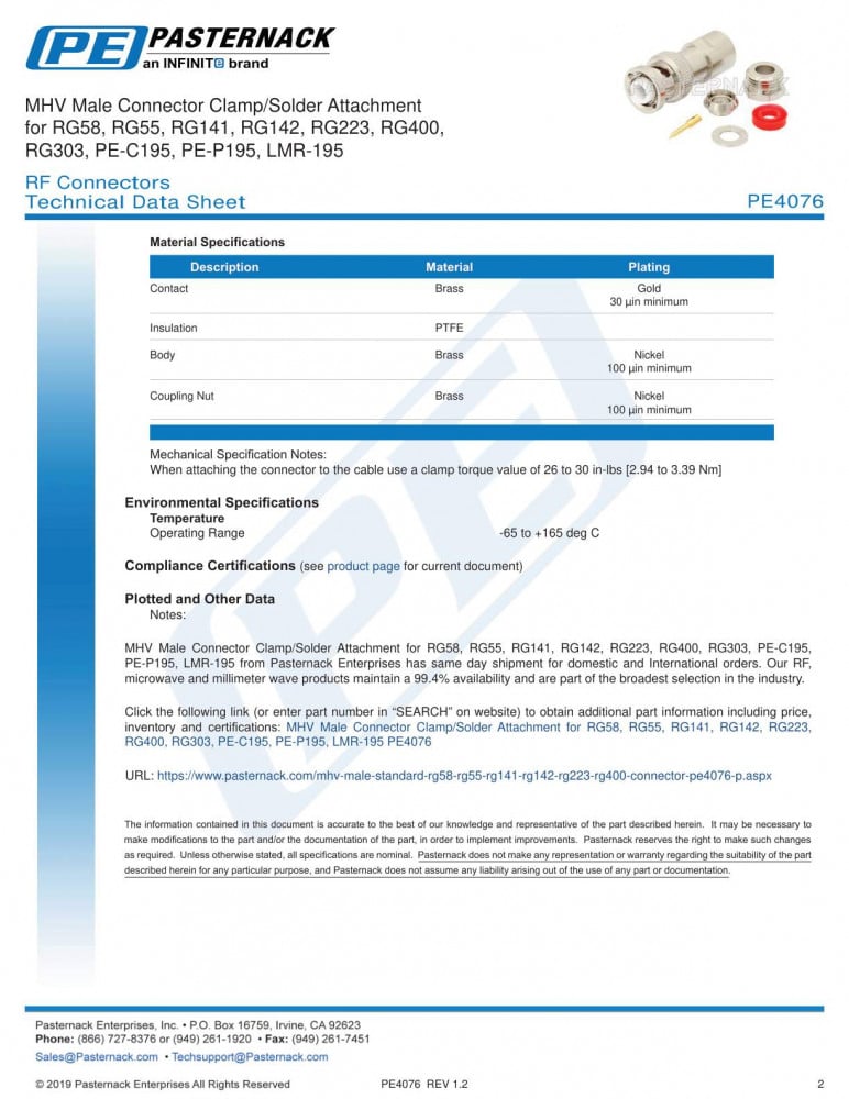PE4076 technical document page 2