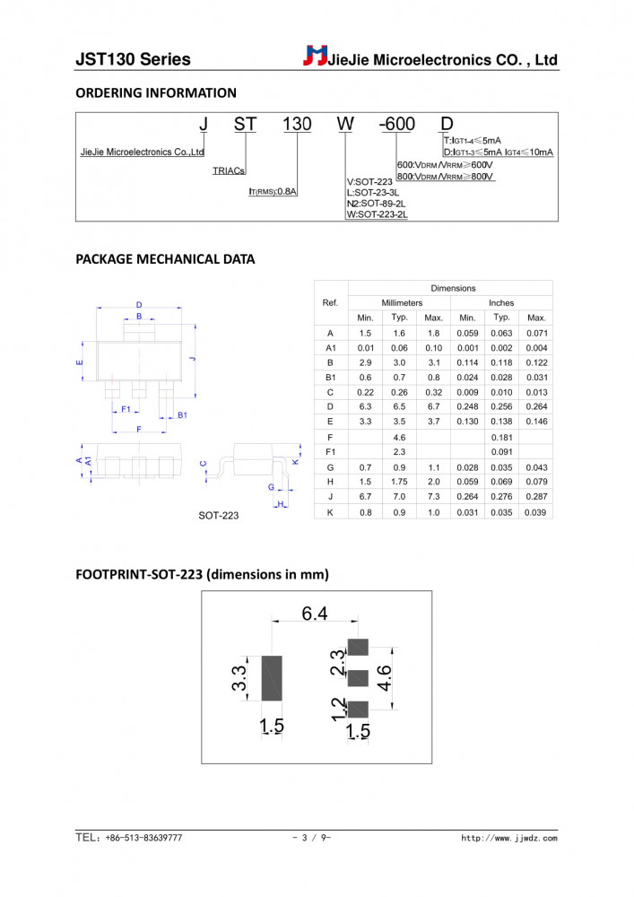 JST130 series datasheet page 3