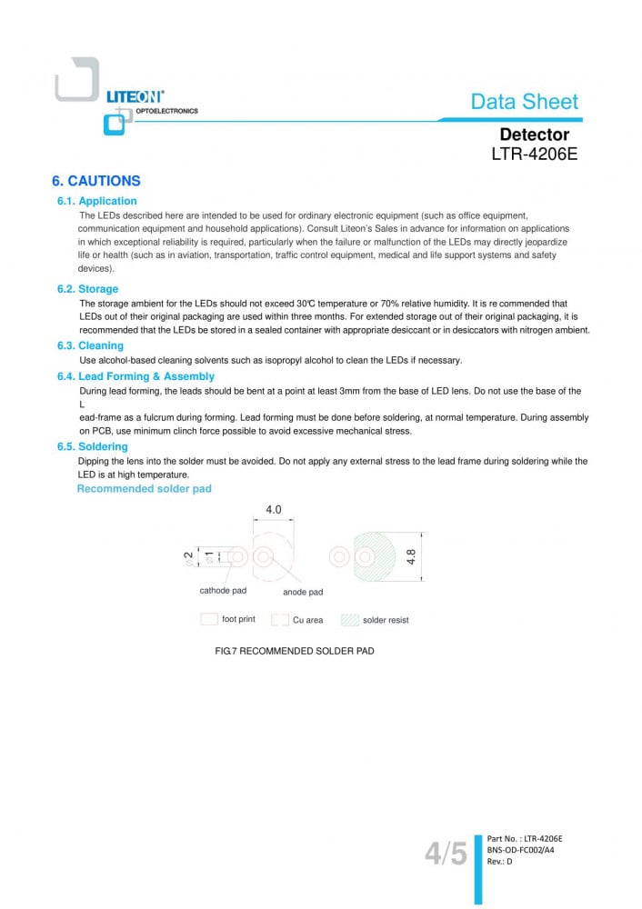 LTR-4206E datasheet page 5