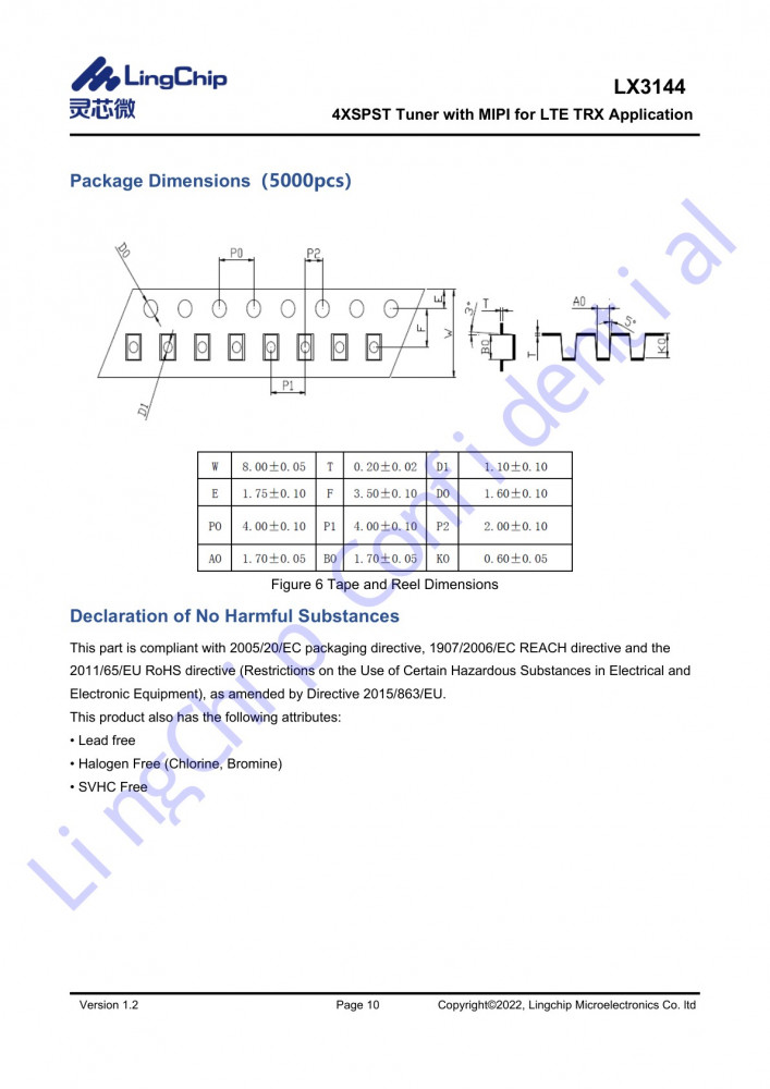 LX3144 datasheet page 10