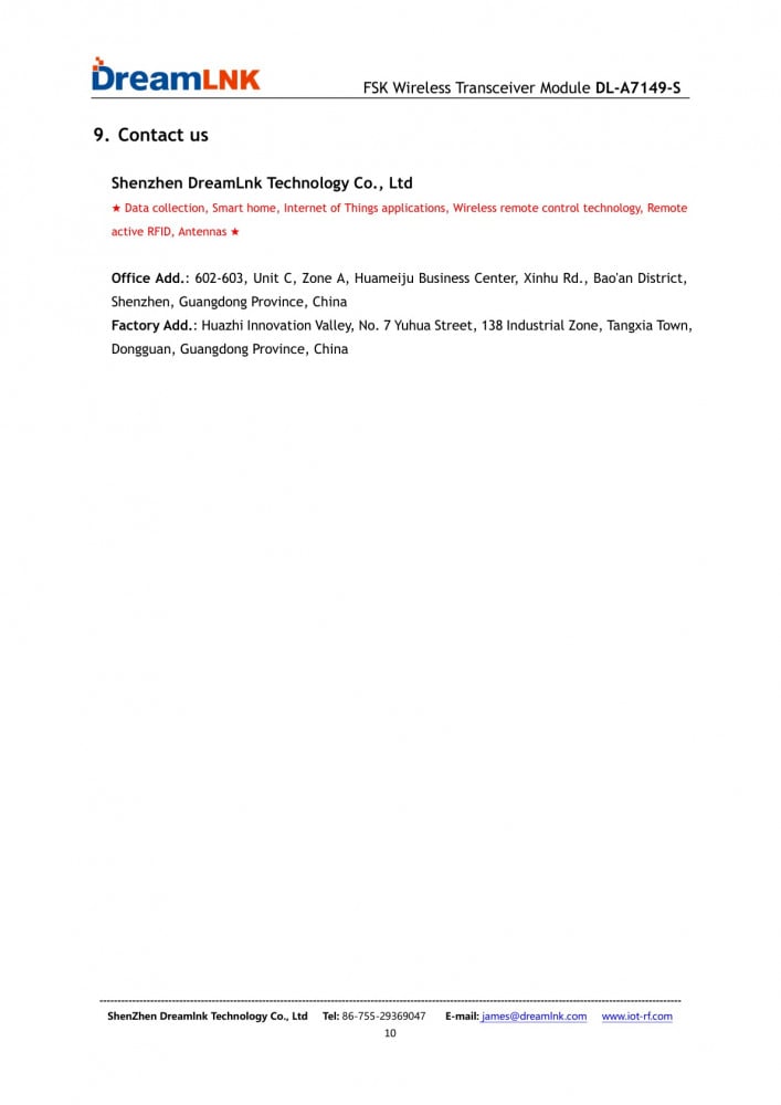 DL-A7149-S datasheet page 10