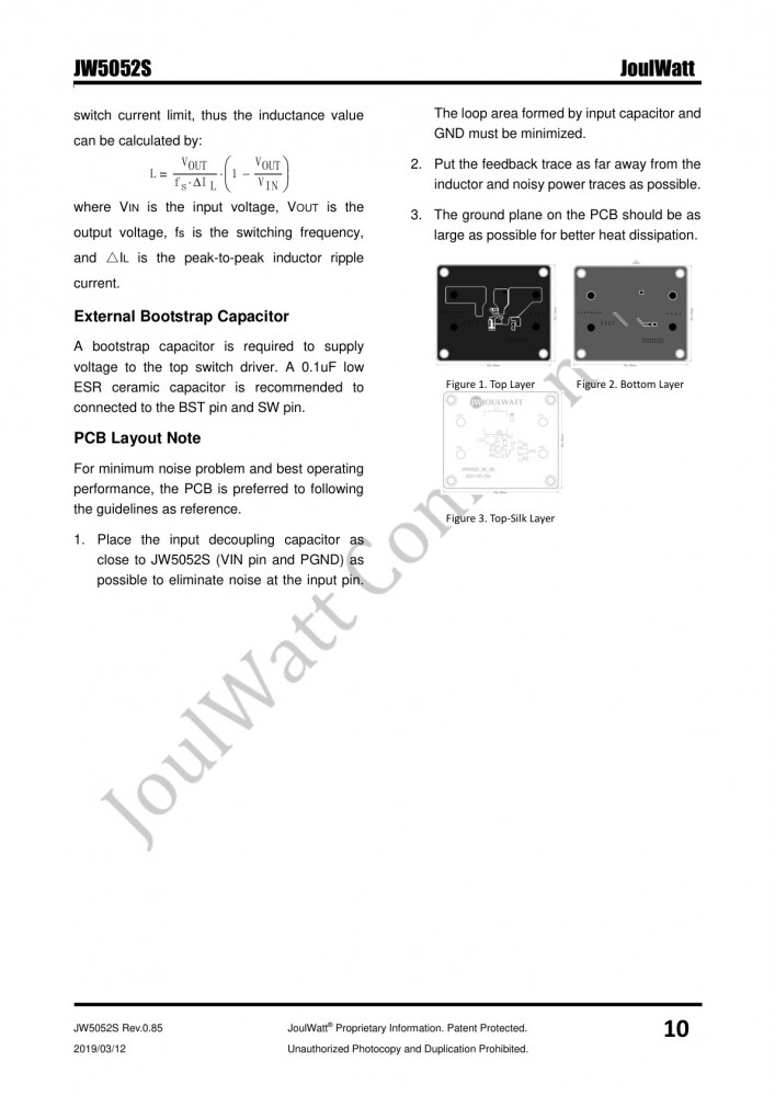 JW5052S datasheet page 10