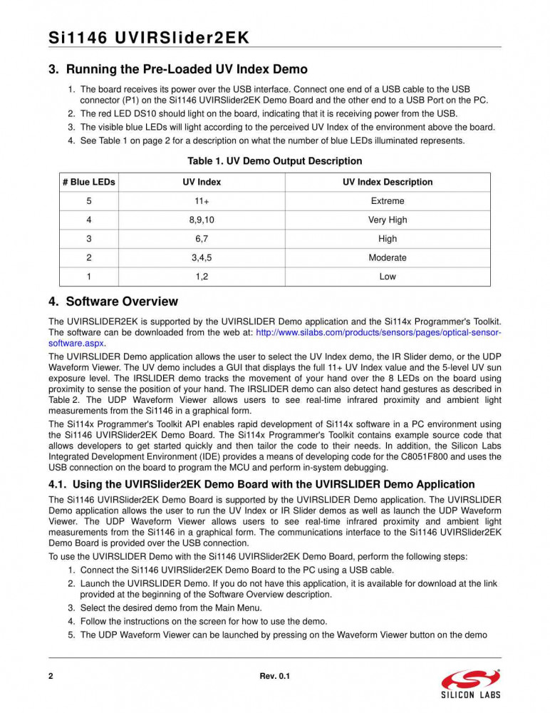 UVIRSLIDER2EK technical document page 2