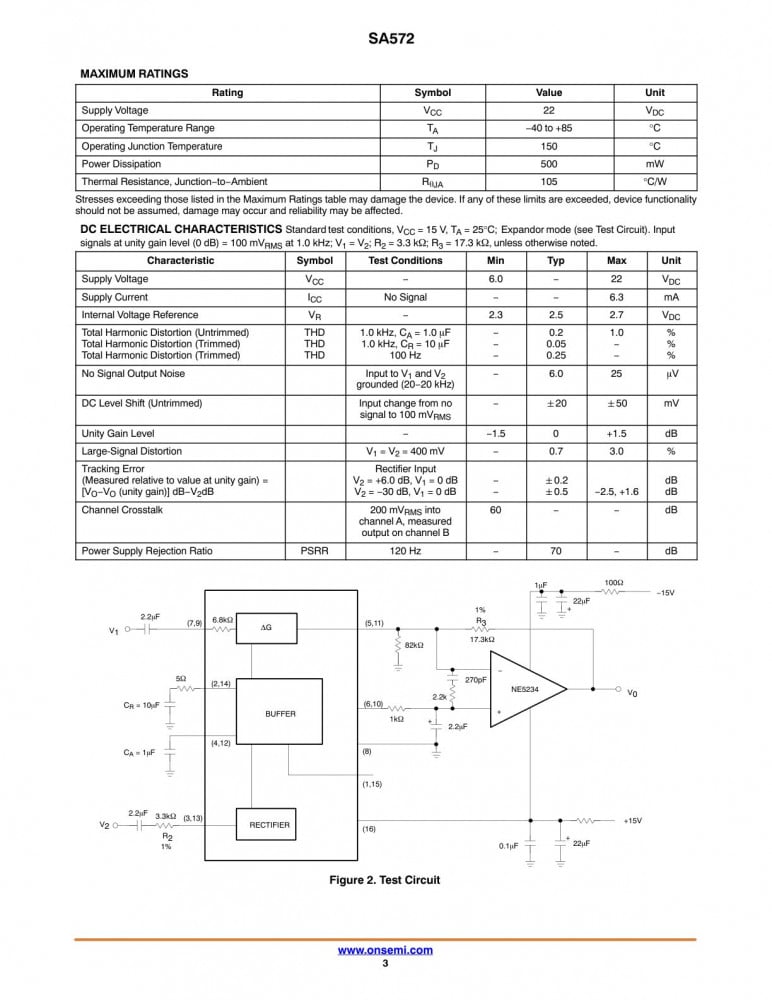 SA572 datasheet page 3