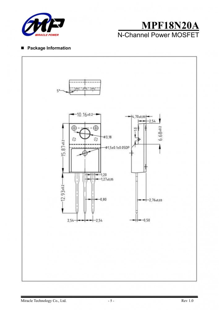 MPF18N20A datasheet page 5