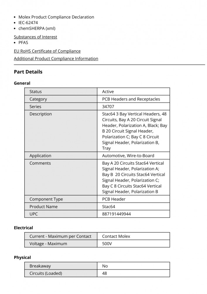 MOLEX 347073090 technical drawing preview 2