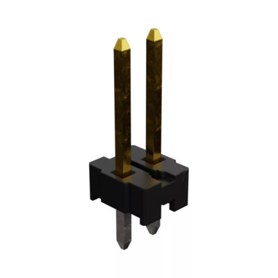 KK 396 Breakaway Header, Vertical, 2 Circuits, 0.50µm Gold (Au) Selective Plating, Pin Length 20.85mm (.821