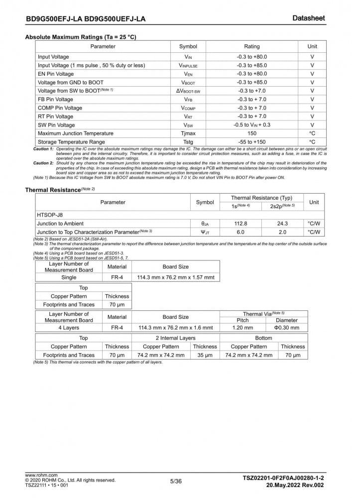 BD9G500EFJ-LAE2 datasheet page 5