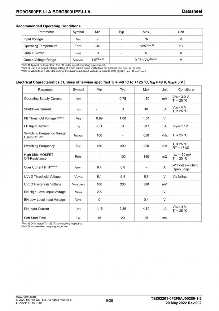 BD9G500EFJ-LAE2 datasheet page 6