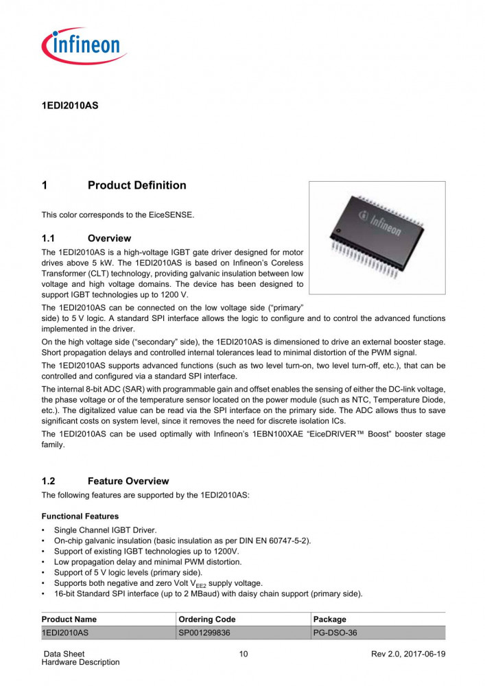 1EDI2010AS datasheet page 10