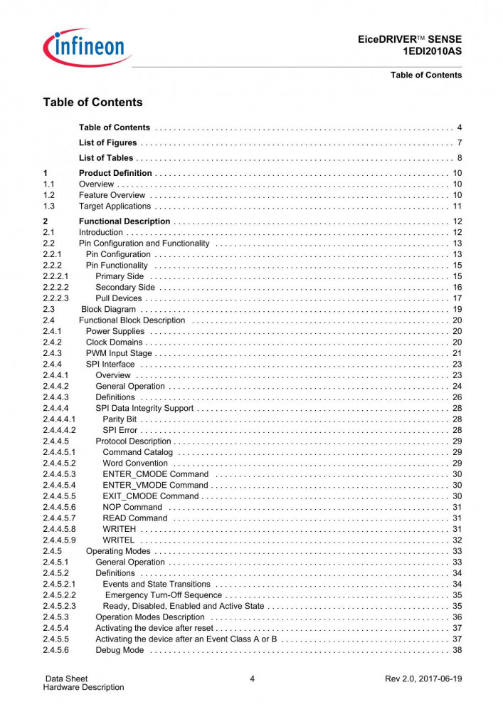 1EDI2010AS datasheet page 4