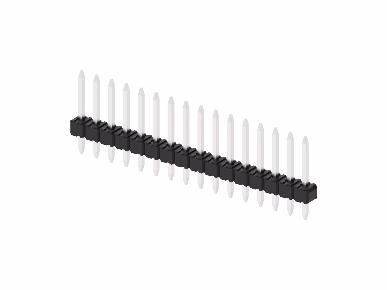 KK 254 Breakaway Header, Vertical, 16 Circuits, 0.76µm Gold (Au) Plating, Mating Pin Length 8.13mm, Bag