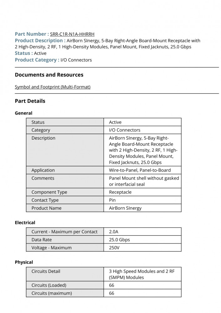 SRR-C1R-N1A-HHRRH product documentation image 1