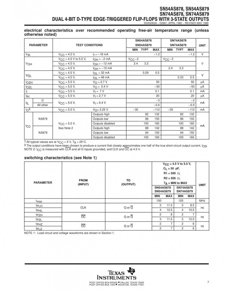 74ALS878ADW datasheet page 9
