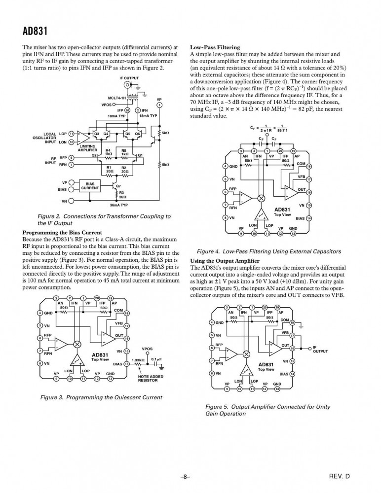 AD831 datasheet page 8