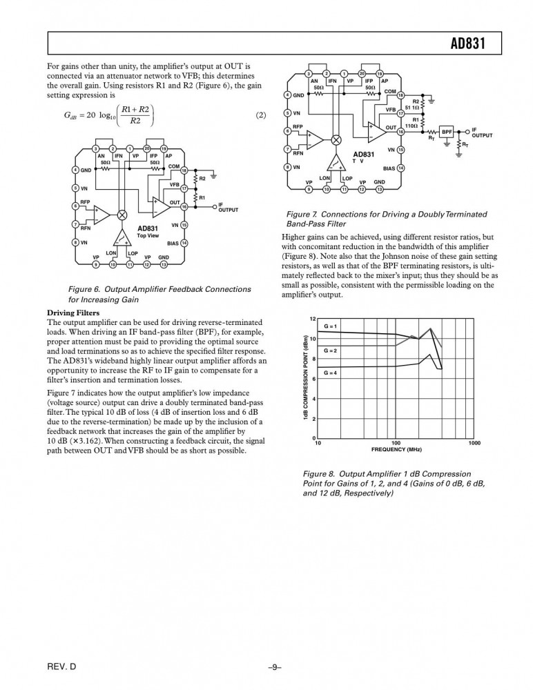 AD831 datasheet page 9