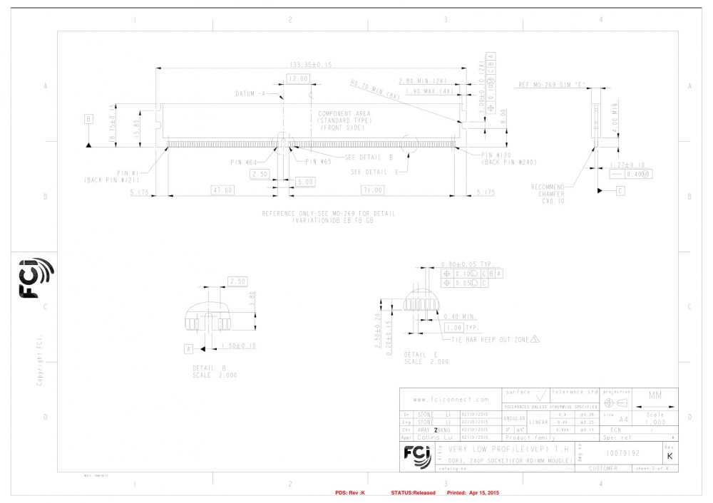 Amphenol 10079192-11103LF drawing page 2