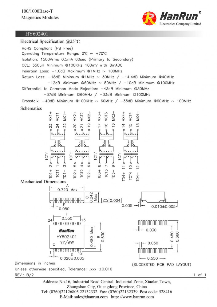 HY602401 technical document page